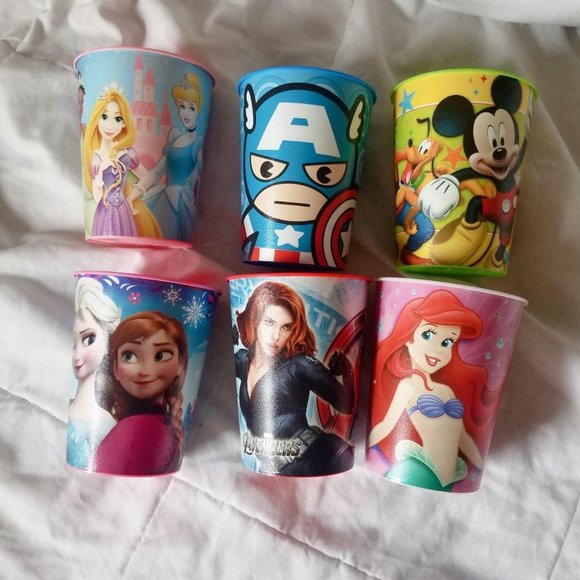 Kitchen | Assorted Disney Princess Avengers Party Cups | Poshmark